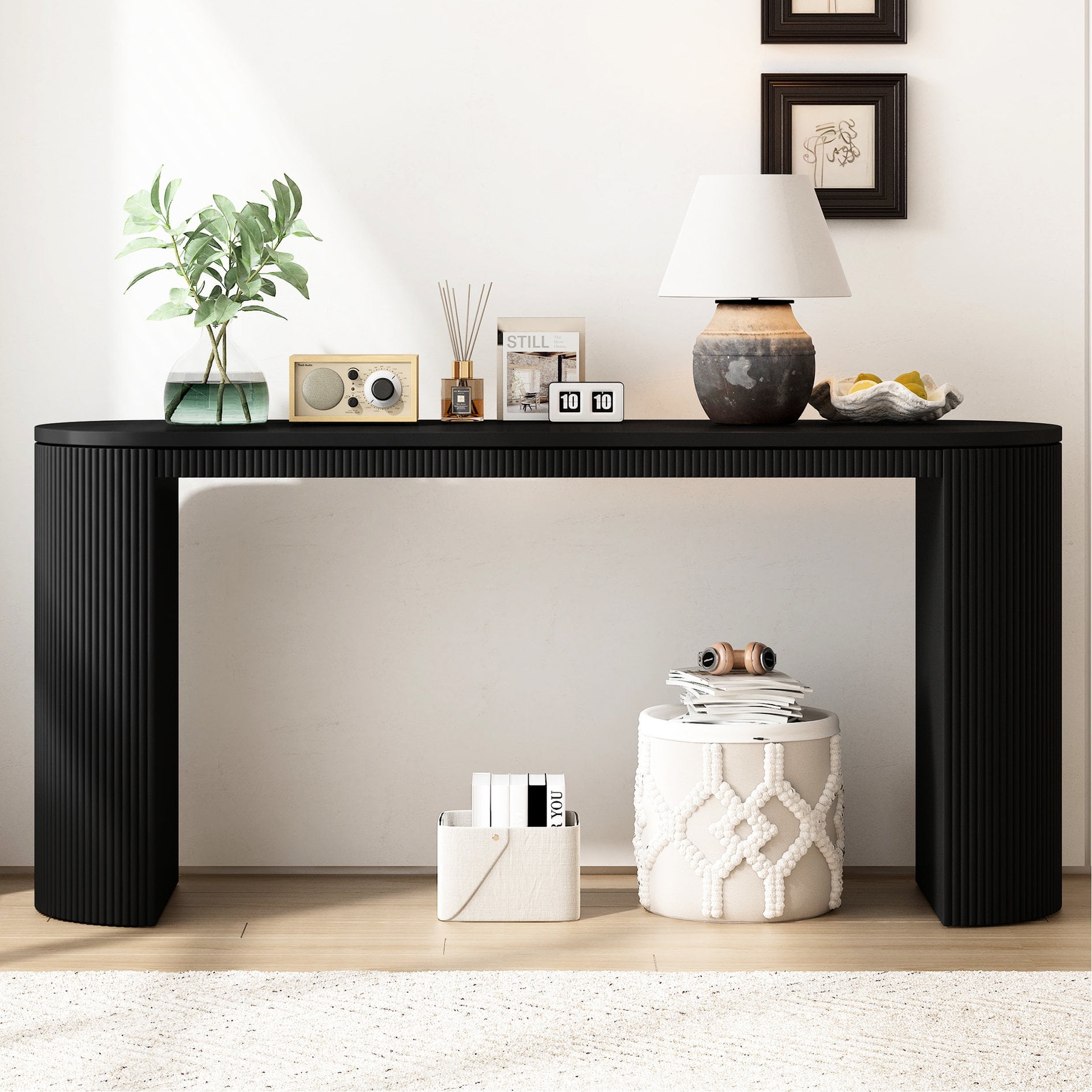 Vertical Stripe Console Table | Suitable for Multiple Rooms | Crafted ...
