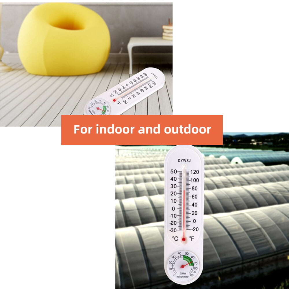 Vertical Thermometer,Indoor Thermometer Wall-mounted Meter Room Temp ...