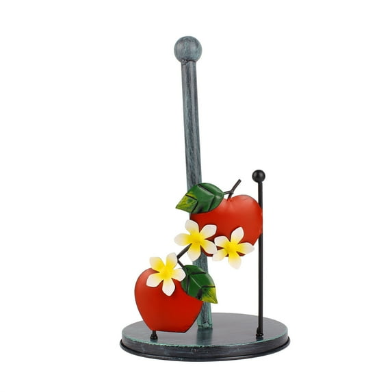 Vertical Tissue Holder Roll Paper Stand Flowers Christmas Iron Paper ...