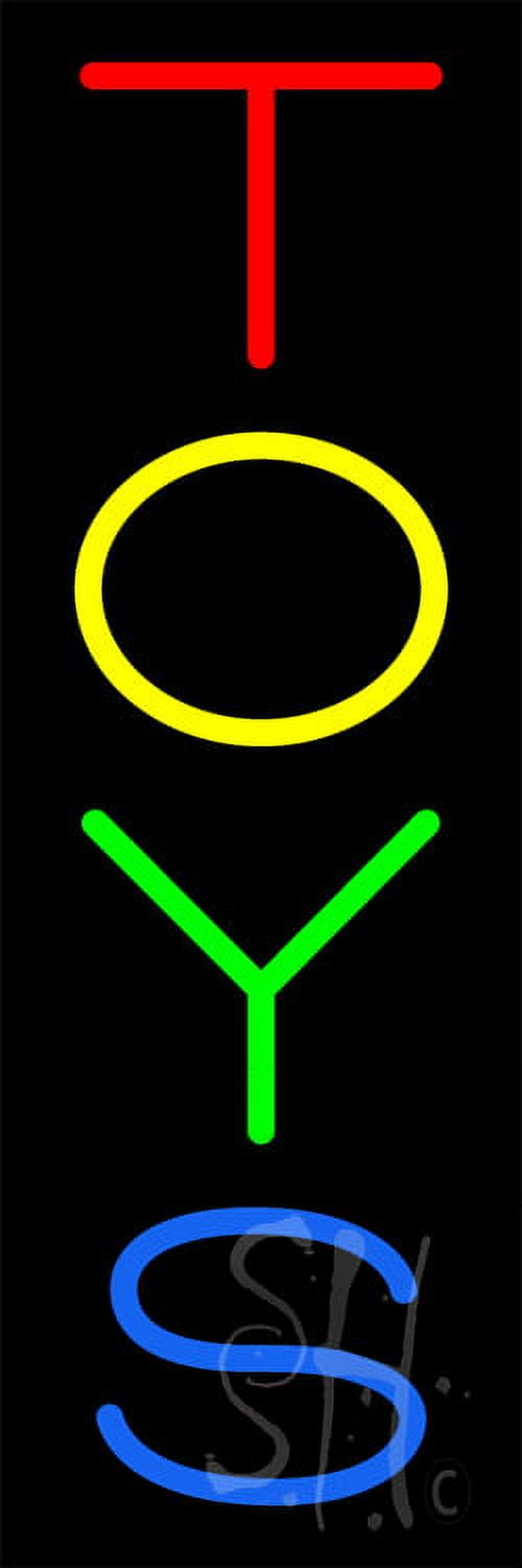 Vertical Toys LED Neon Sign 24 x 8 - inches, Black Square Cut Acrylic ...