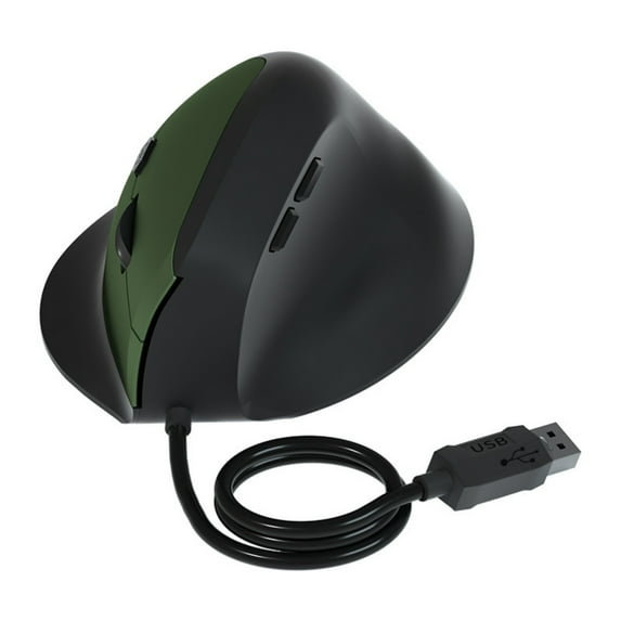Vertical USB Cord Mouse With 6 Customizable Button 1600DPI Ergonomic ...