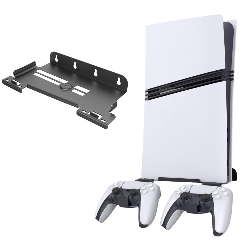 Vertical Wall Mount Stand with 2 Controller Holders for PlayStation 5 ...