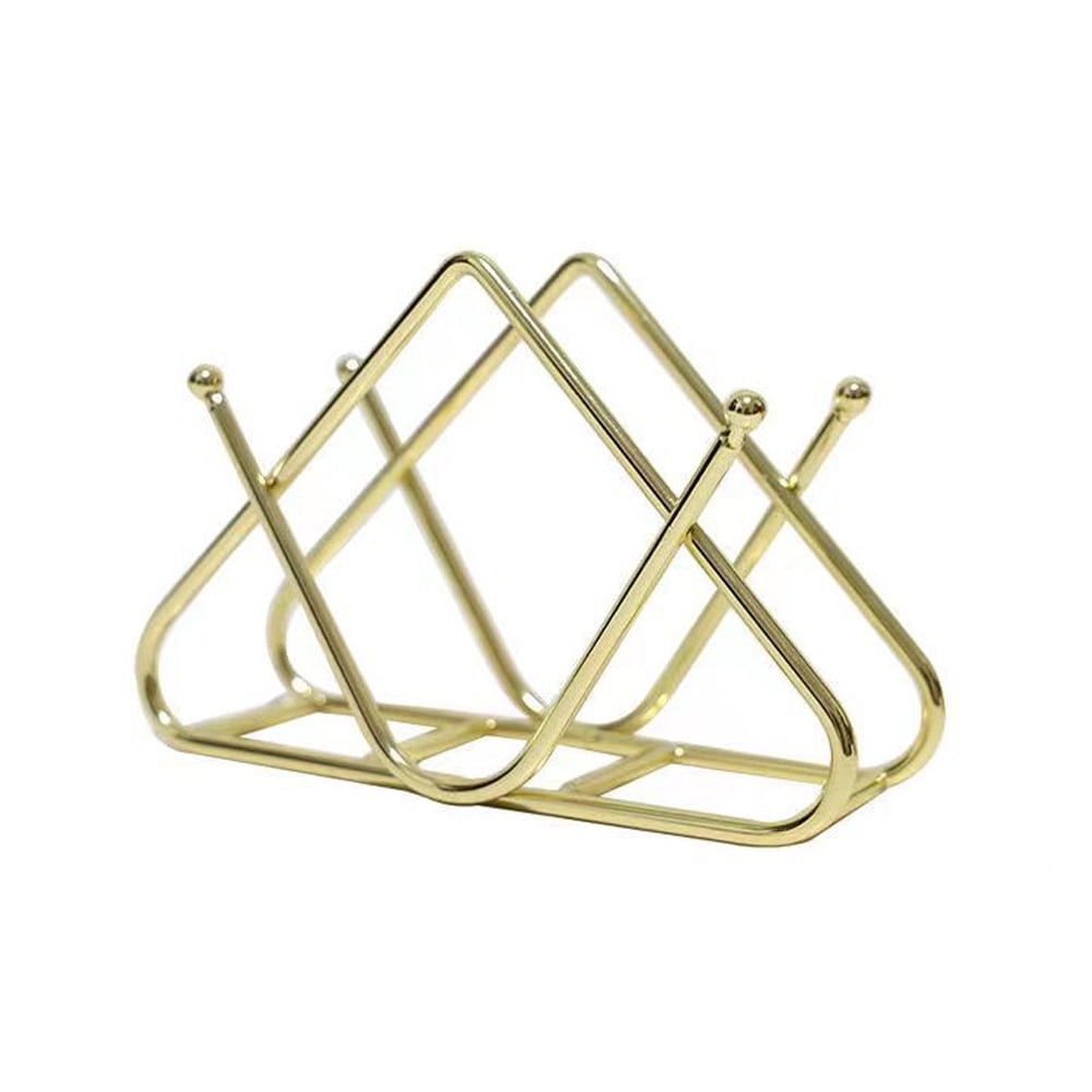 Vertical Wrought Iron Napkin Holder Triangular Table Napkin Holder V ...