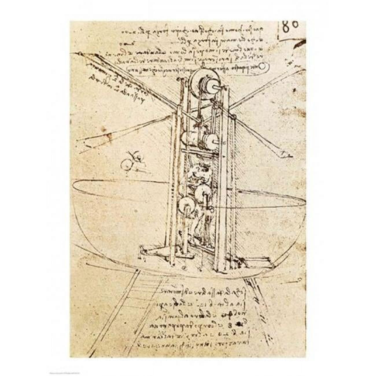 Vertically Standing Bird's-winged Flying Machine Poster Print by ...