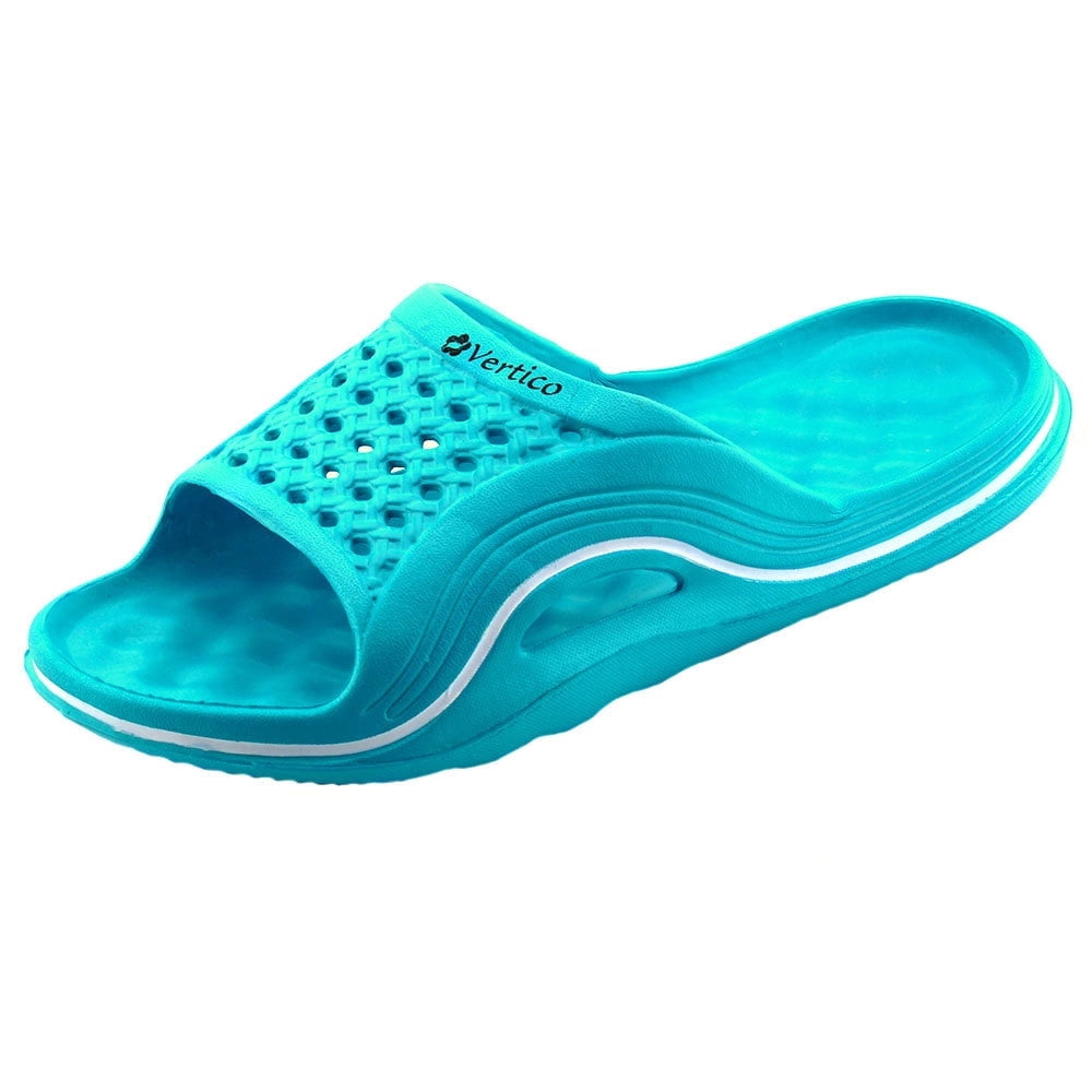 Vertico Youth Colorful Comfortable Slides - Pool & Shower Sandals for ...