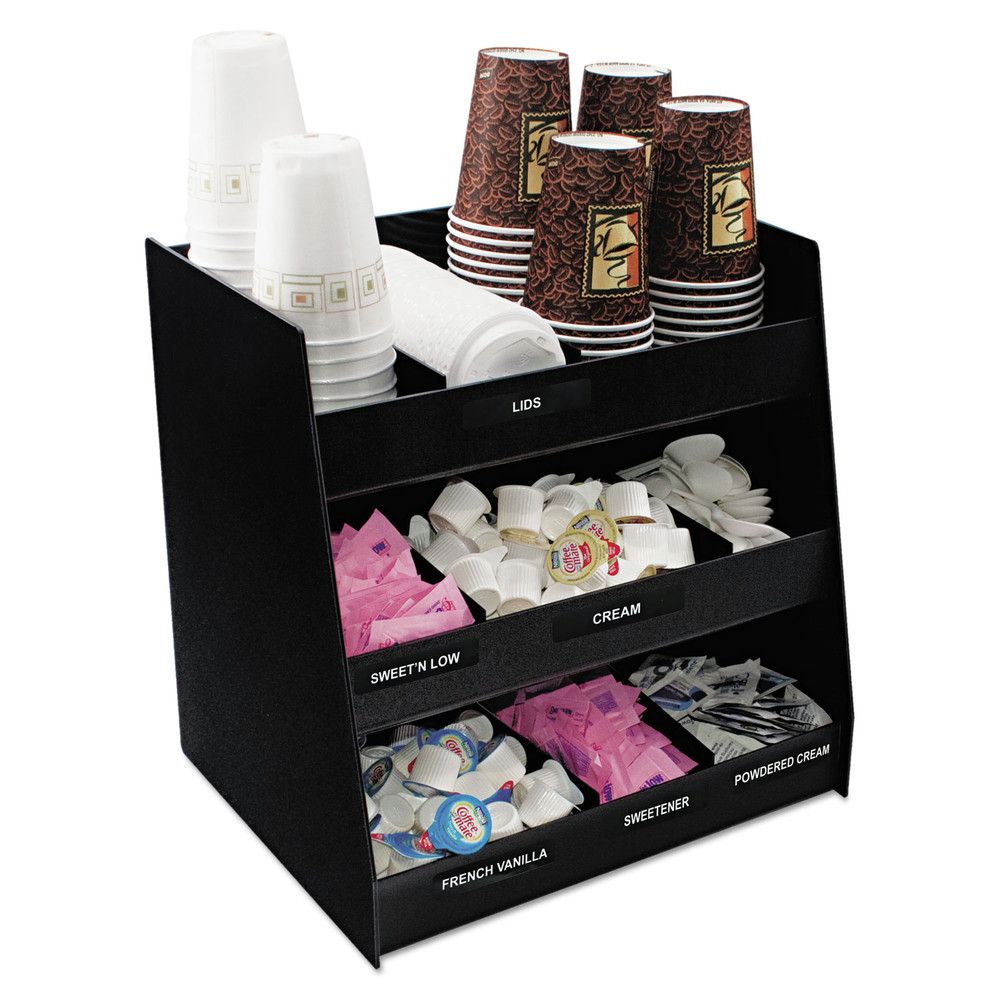 Vertiflex Vertical 3-Shelf Condiment Organizer, Black, 1 Each (Quantity ...