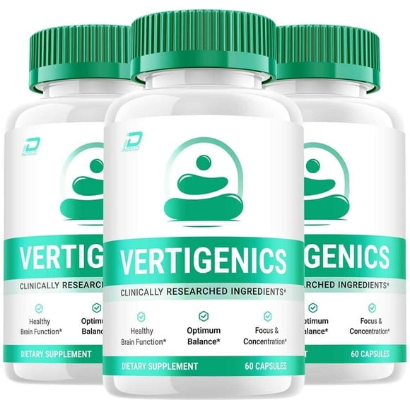 Vertigenics Brain Supplement Capsules - Verti Genics All-Natural ...