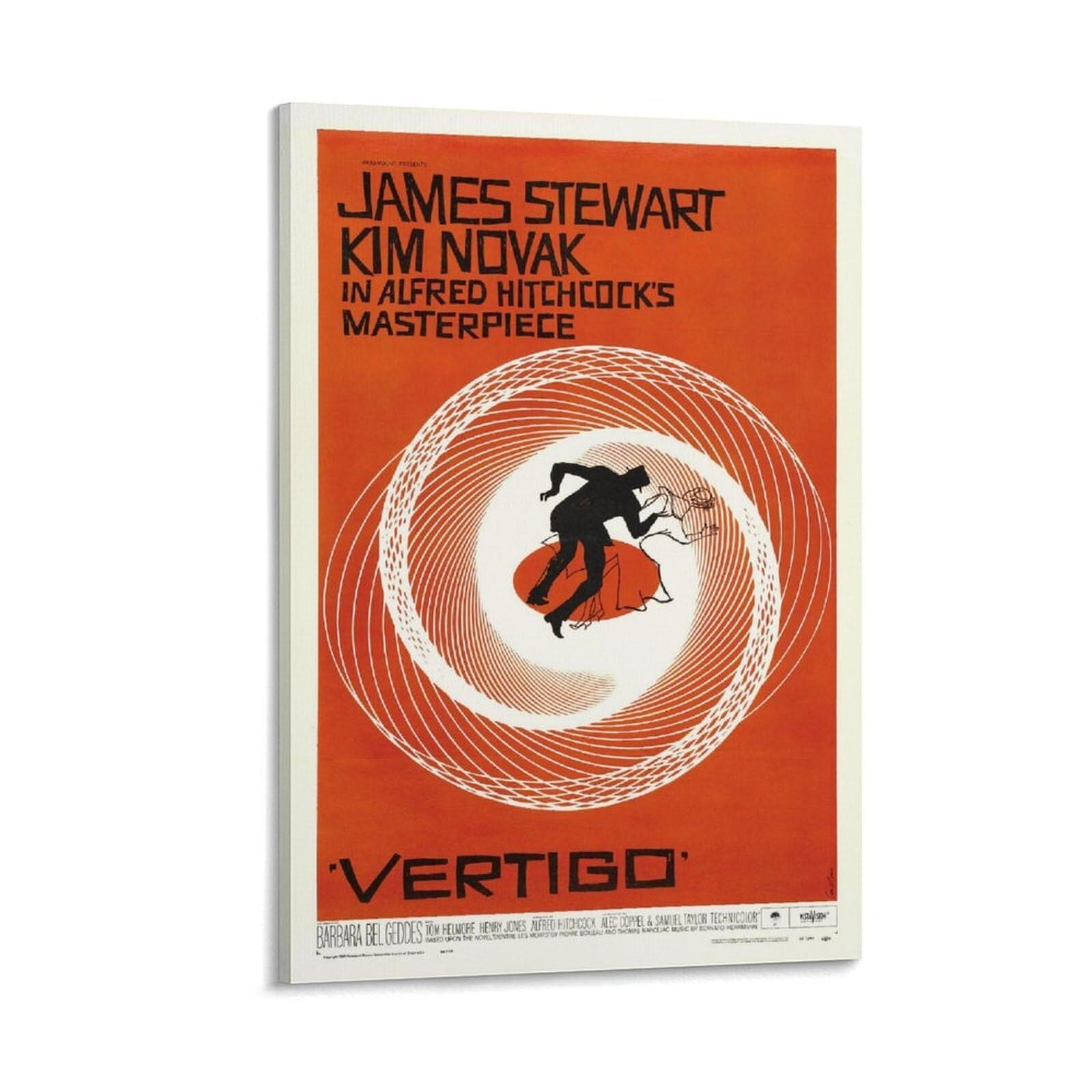 Vertigo 1958-classic Movie Poster Canvas Art Poster And Wall Art Picture Print Modern Family ...