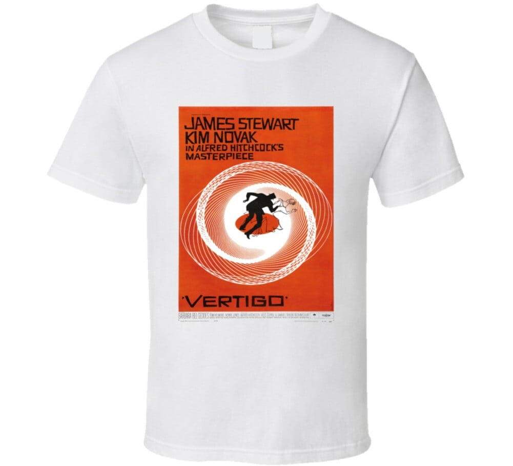 Vertigo Movie Poster Alfred Hitchcock Classic Film T Shirt - Walmart.com