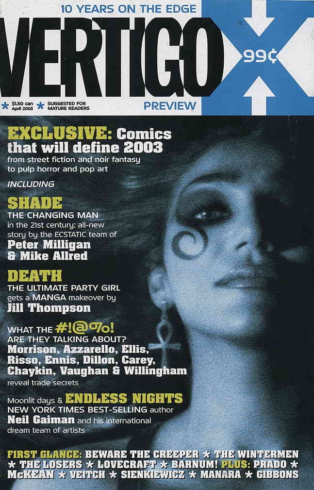 Vertigo X Anniversary Preview #1 VF ; DC/Vertigo Comic Book - Walmart.com