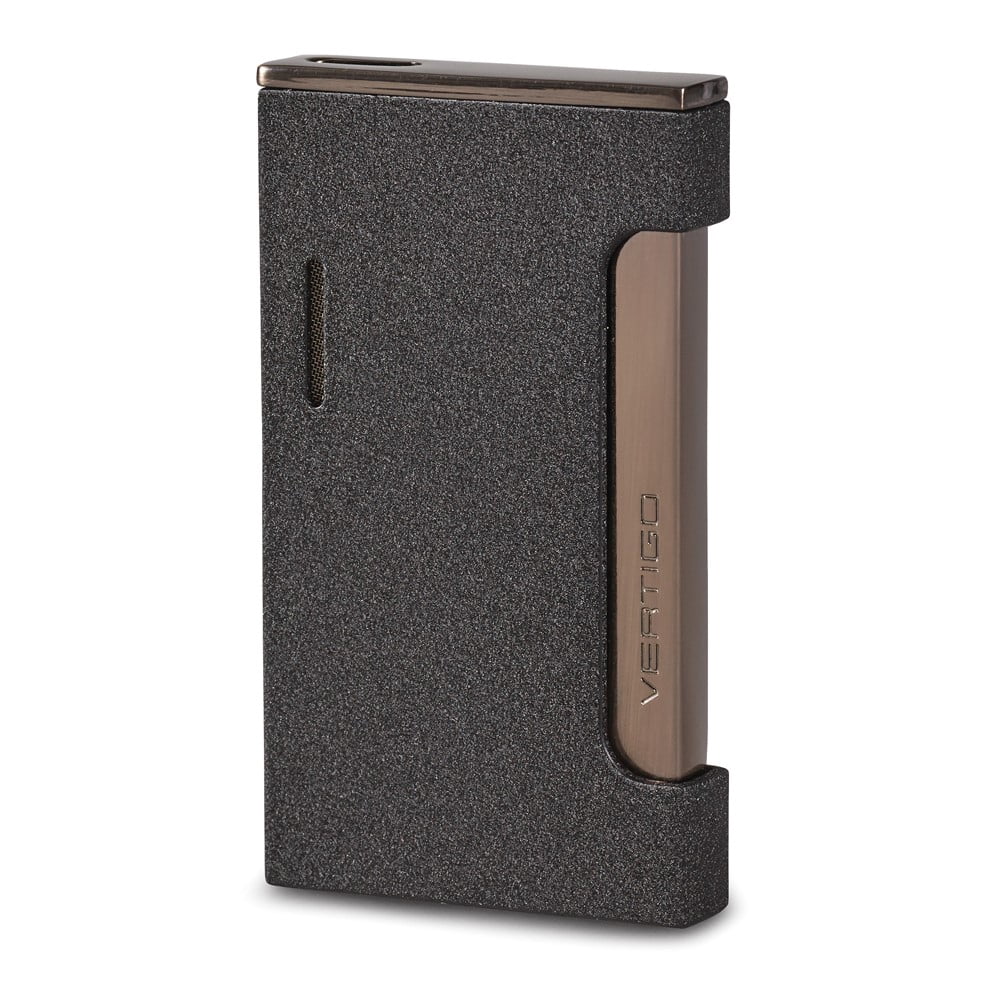 Vertigo Zephyr Black Crackle and Brushed Gunmetal Flat Flame Lighter ...