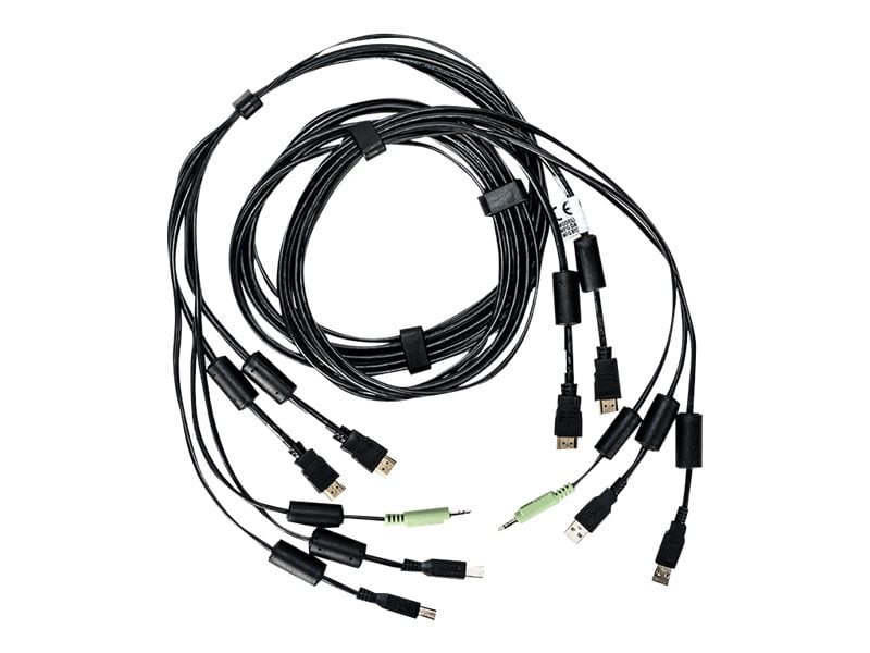 Vertiv Avocent USB Keyboard and Mouse, Dual HDMI and Audio Cable, 6 ft ...