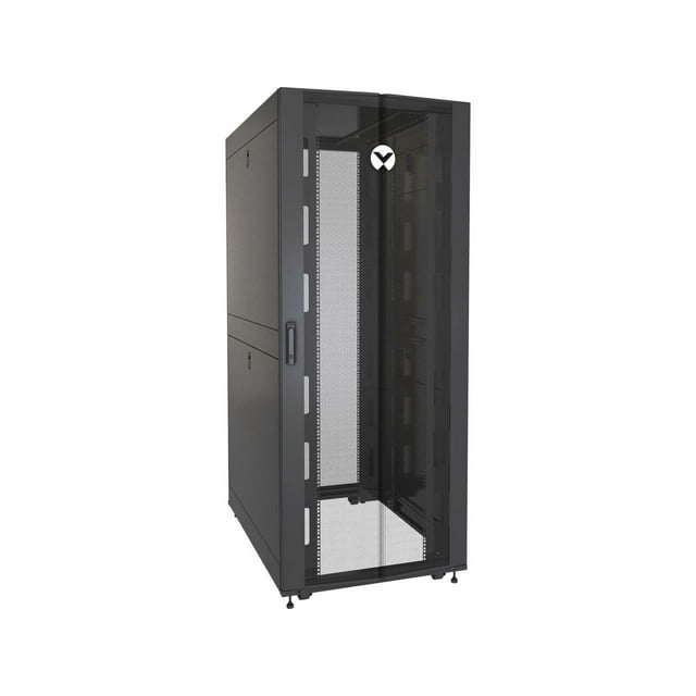 Vertiv VR Rack 42U Steel Wall Mount Cabinet with Doors, Sides & Casters ...