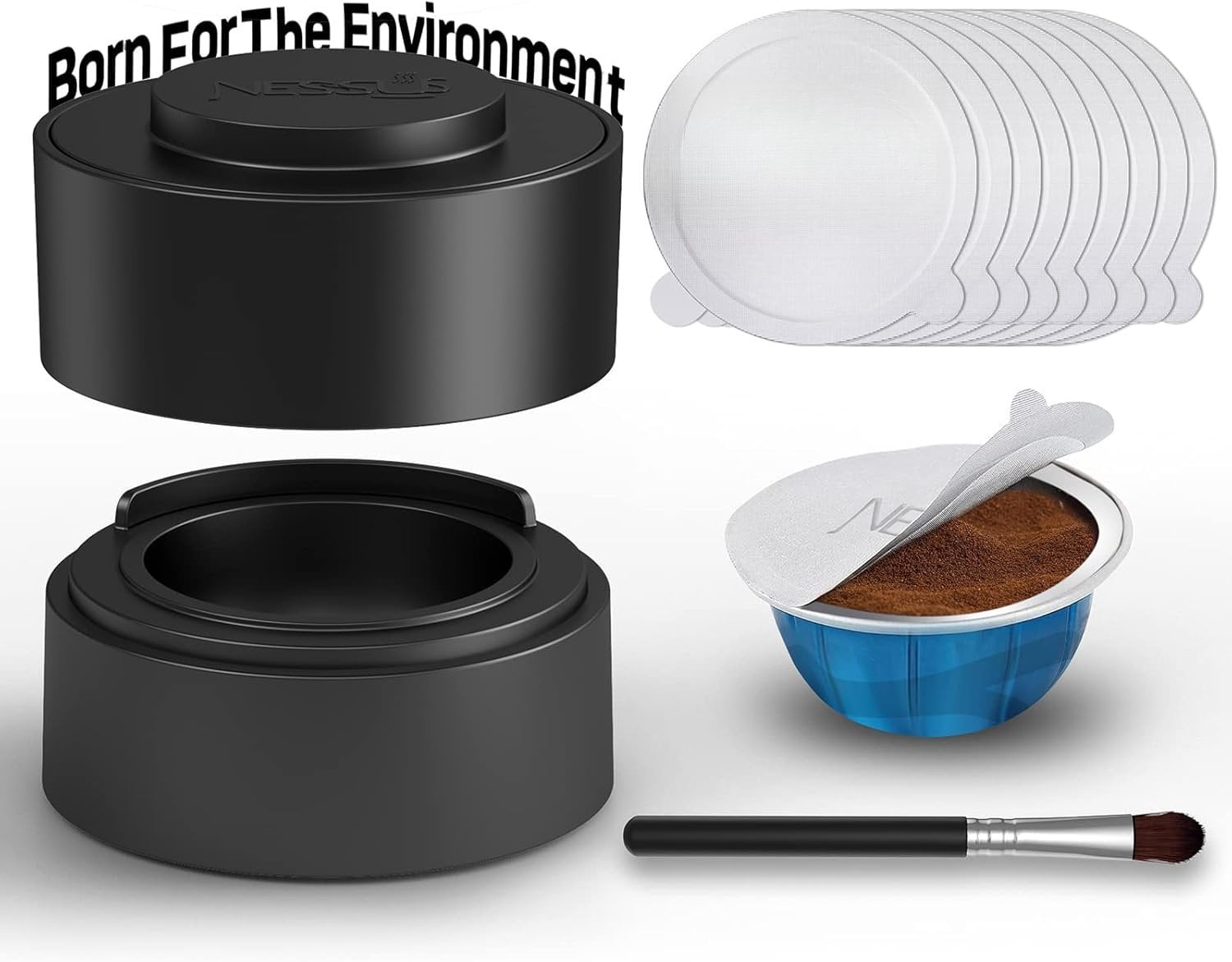 Vertuo Pods Kit, 50 count [ALSeal EZ FIT] Foil Seals for Capsules ...