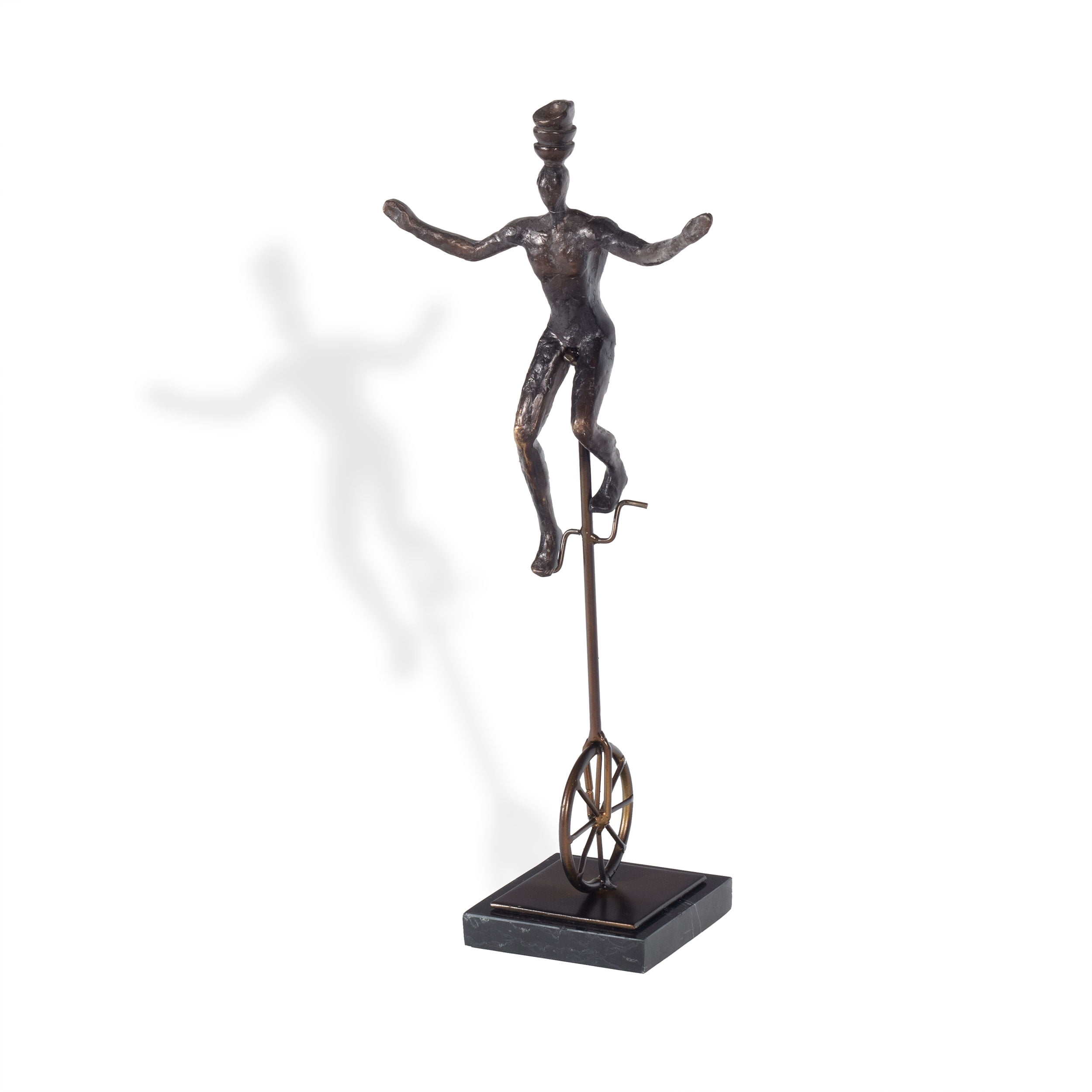 Vertuu Design Unicyclist Resin Decorative Accessory in Antique Bronze ...