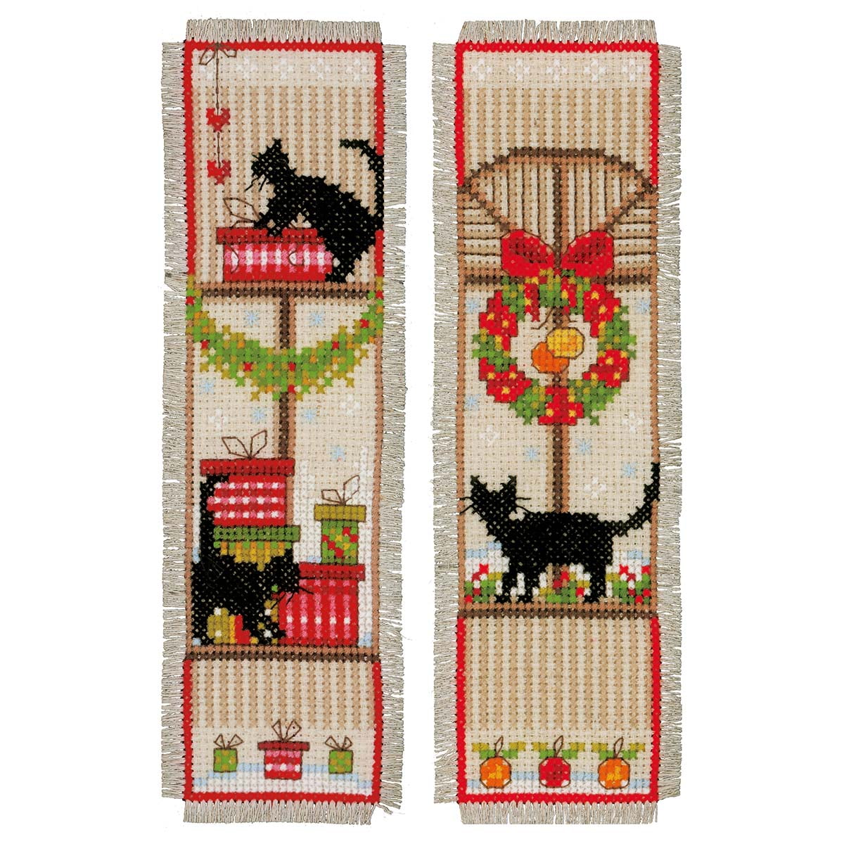 Vervaco® Christmas Atmosphere Bookmarks Counted Cross-Stitch Kit ...