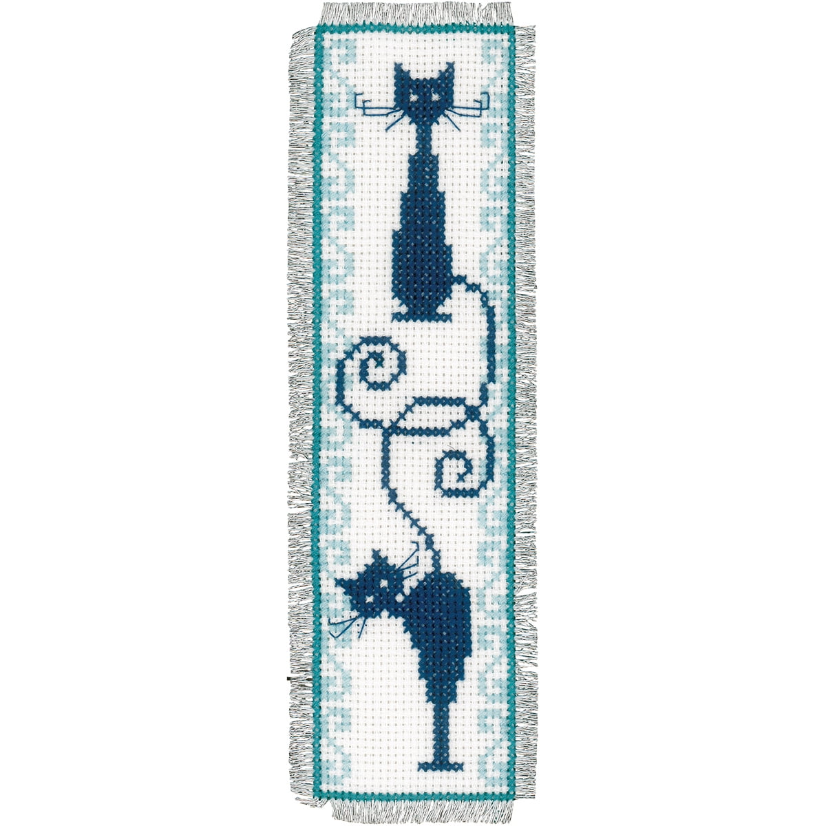 Vervaco Counted Cross Stitch Kit 2.5"X8"-Cheerful Cats On Aida (14 ...