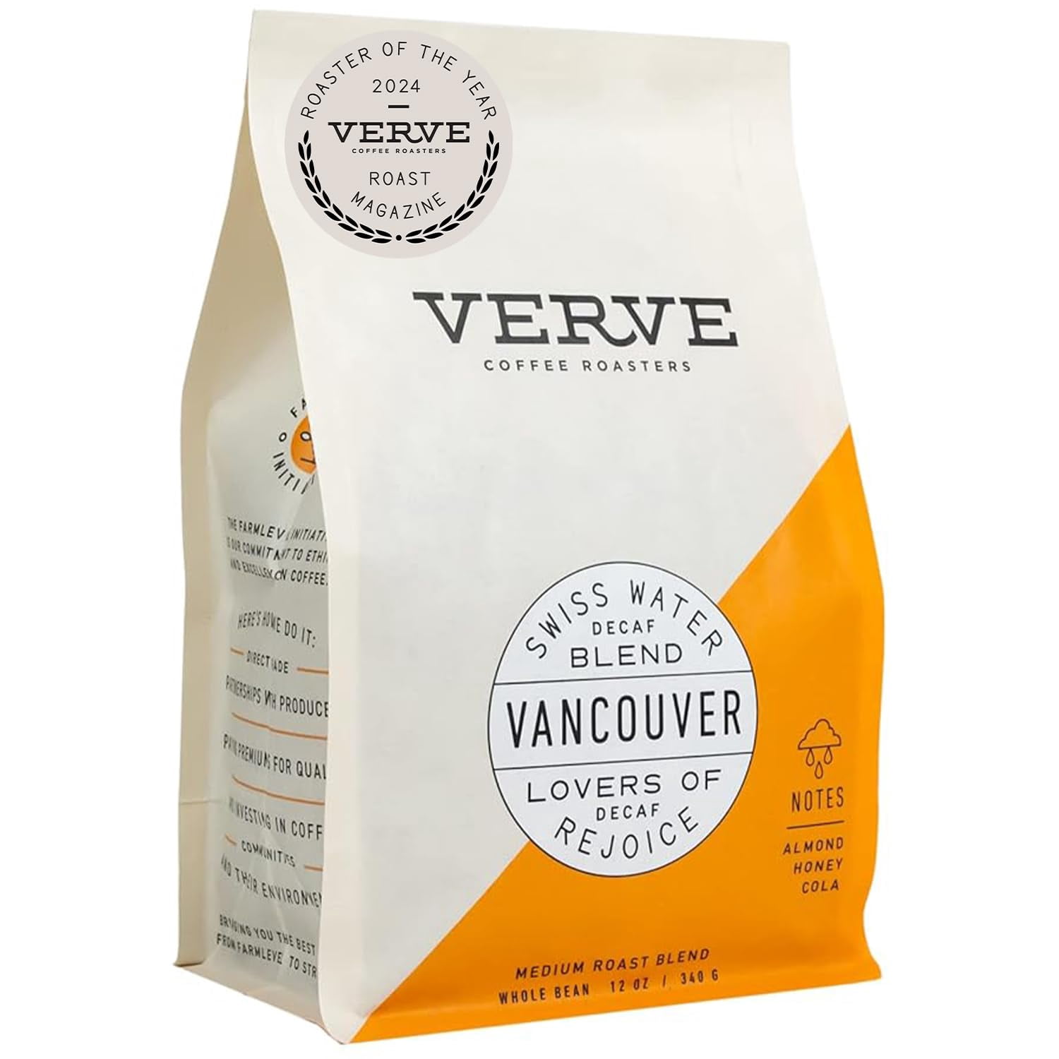 Verve Coffee Roasters Whole Bean Coffee Vancouver Swiss Water Decaf ...