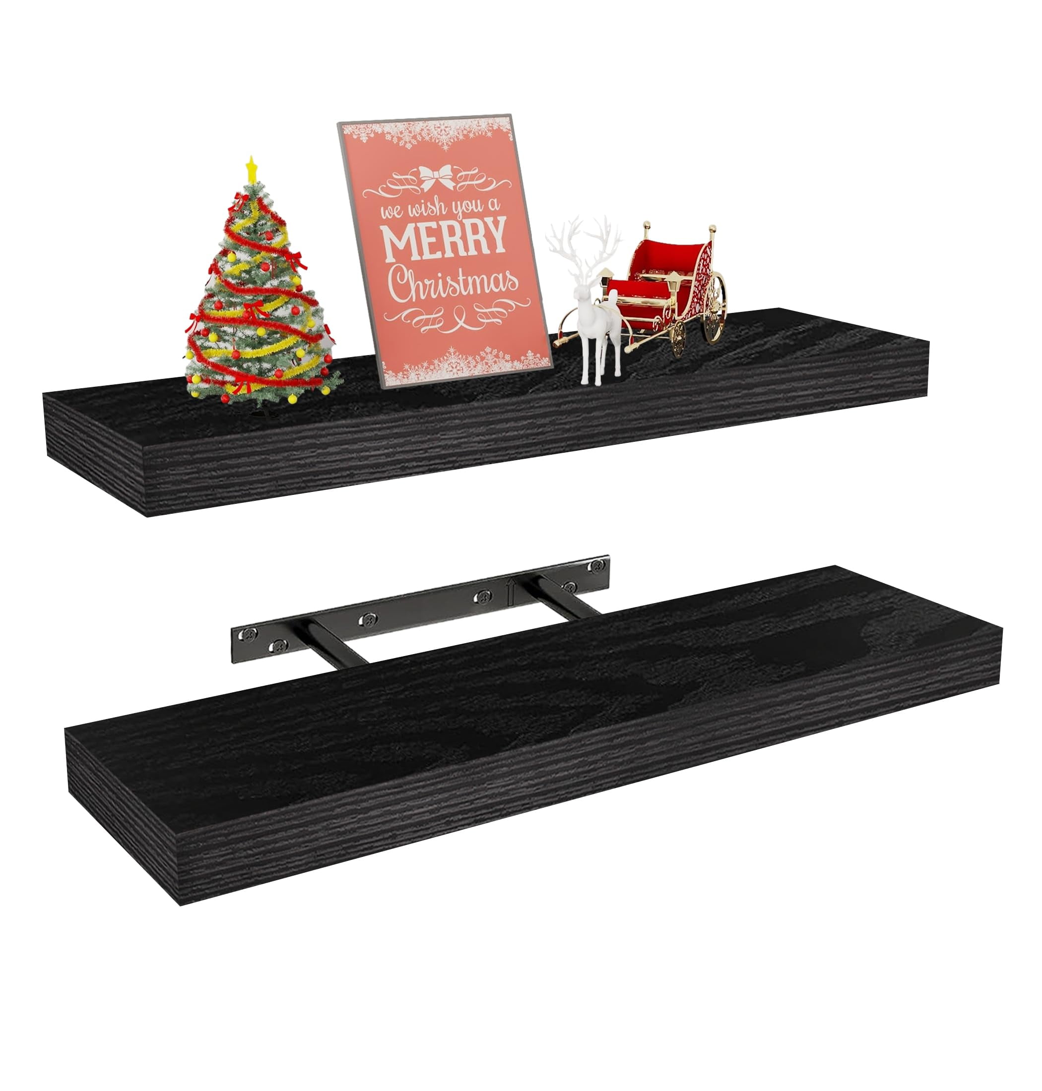 Vervida Floating Shelves for Wall 2 Set of 24 W x 5.8" D for Kitchen ...