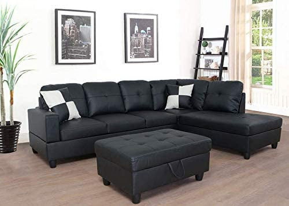 Verxii Home Sectional Sofa Set Right Hand Facing 105'' x 76'' x 33 ...