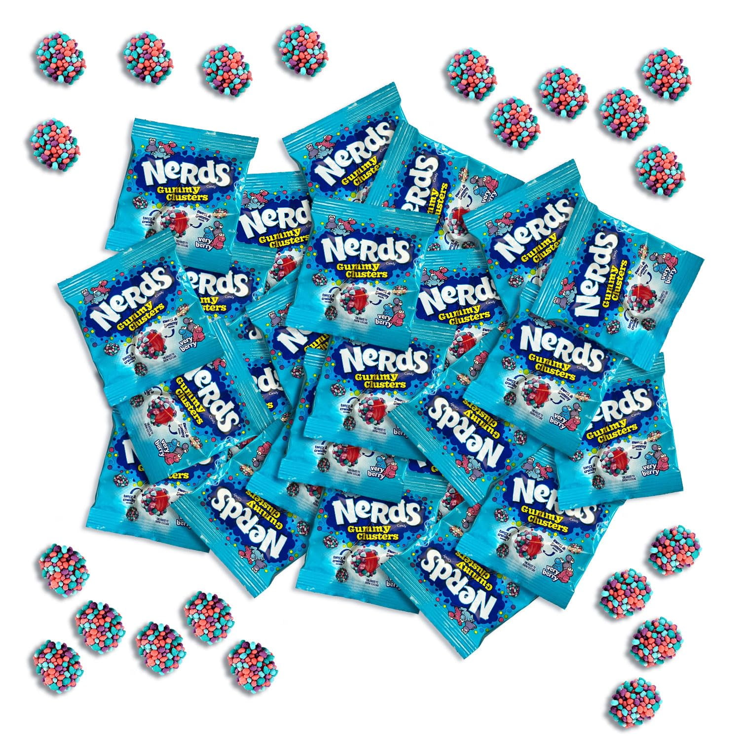 Very Berry Gummy Clusters - 2 lbs Individually Wrapped Candy Pack - 46 Pieces - Classic ...