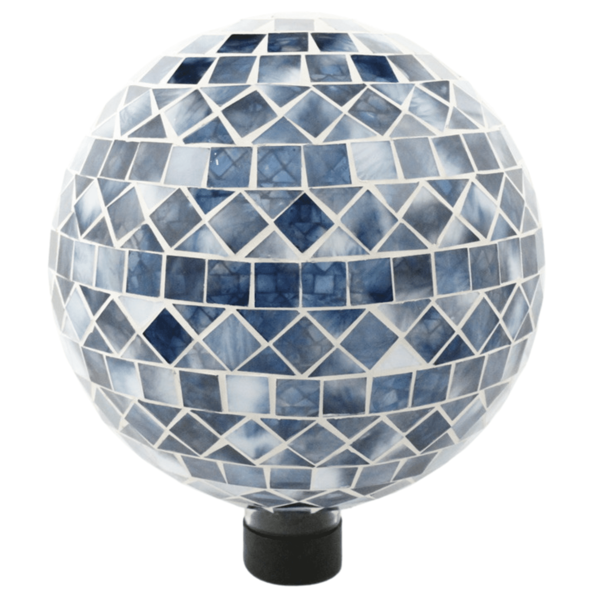 Very Cool Stuff Blue Triangle & Square Tile Gazing Globe, 10 inches ...