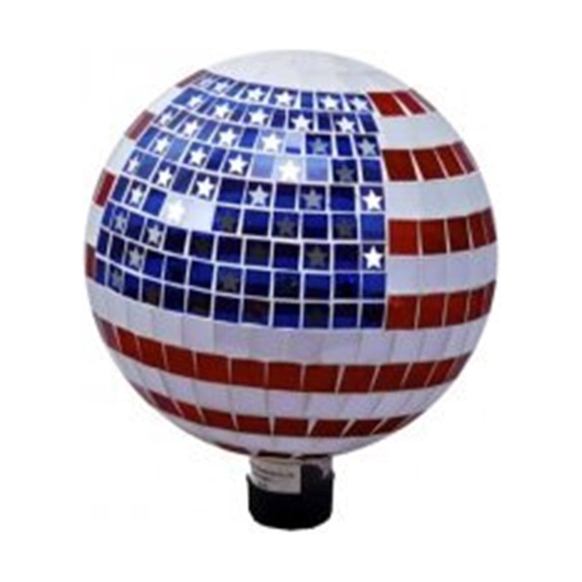 Very Cool Stuff-Mosaic Glass Stars And Stripes Gazing Globe- Red-white ...