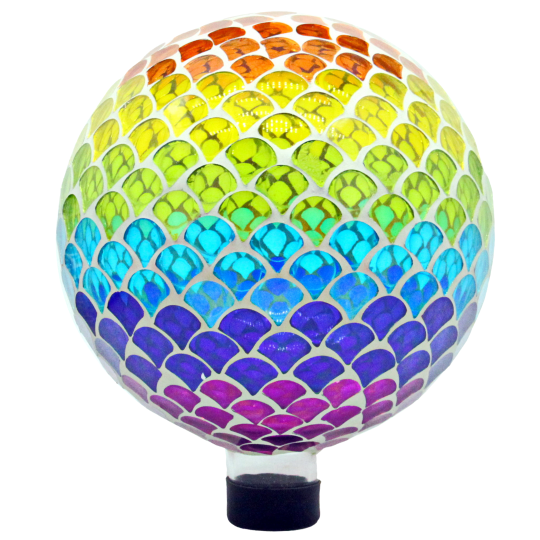Very Cool Stuff Rainbow Scales Tile Gazing Globe, 10 inches ...
