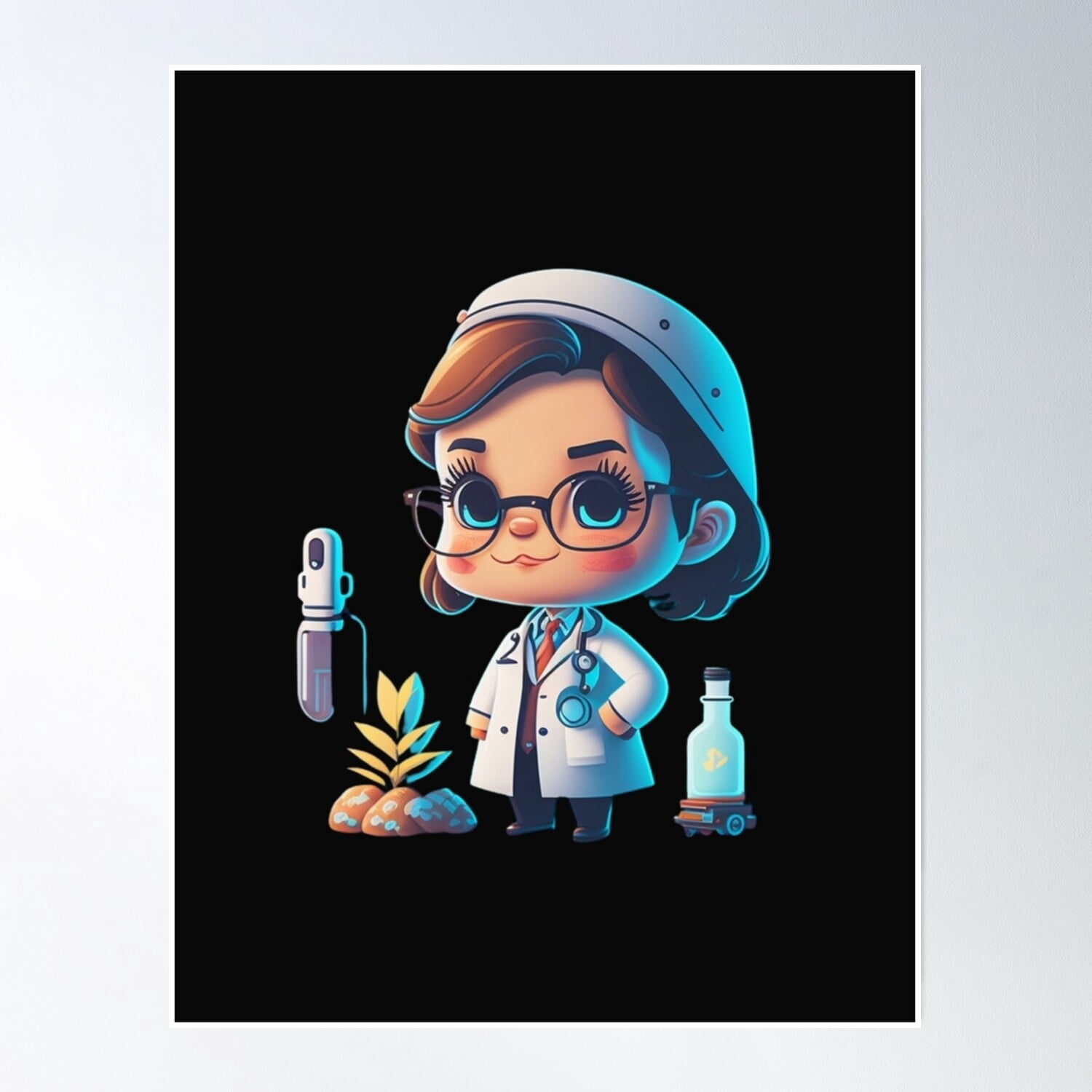 Very Cute Hero Doctors Poster Wall Art, Modern Wall Decor, 24x36 ...