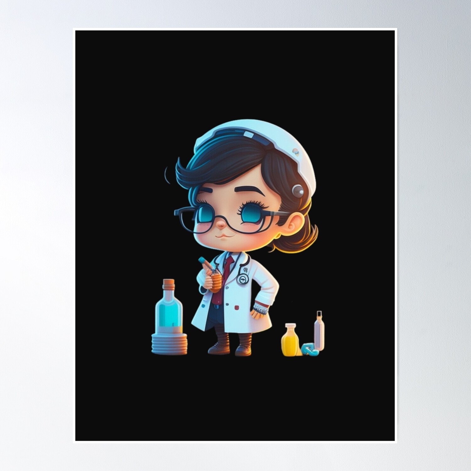 Very Cute Hero Doctors Poster Wall Art, Modern Wall Decor, 8x12 ...