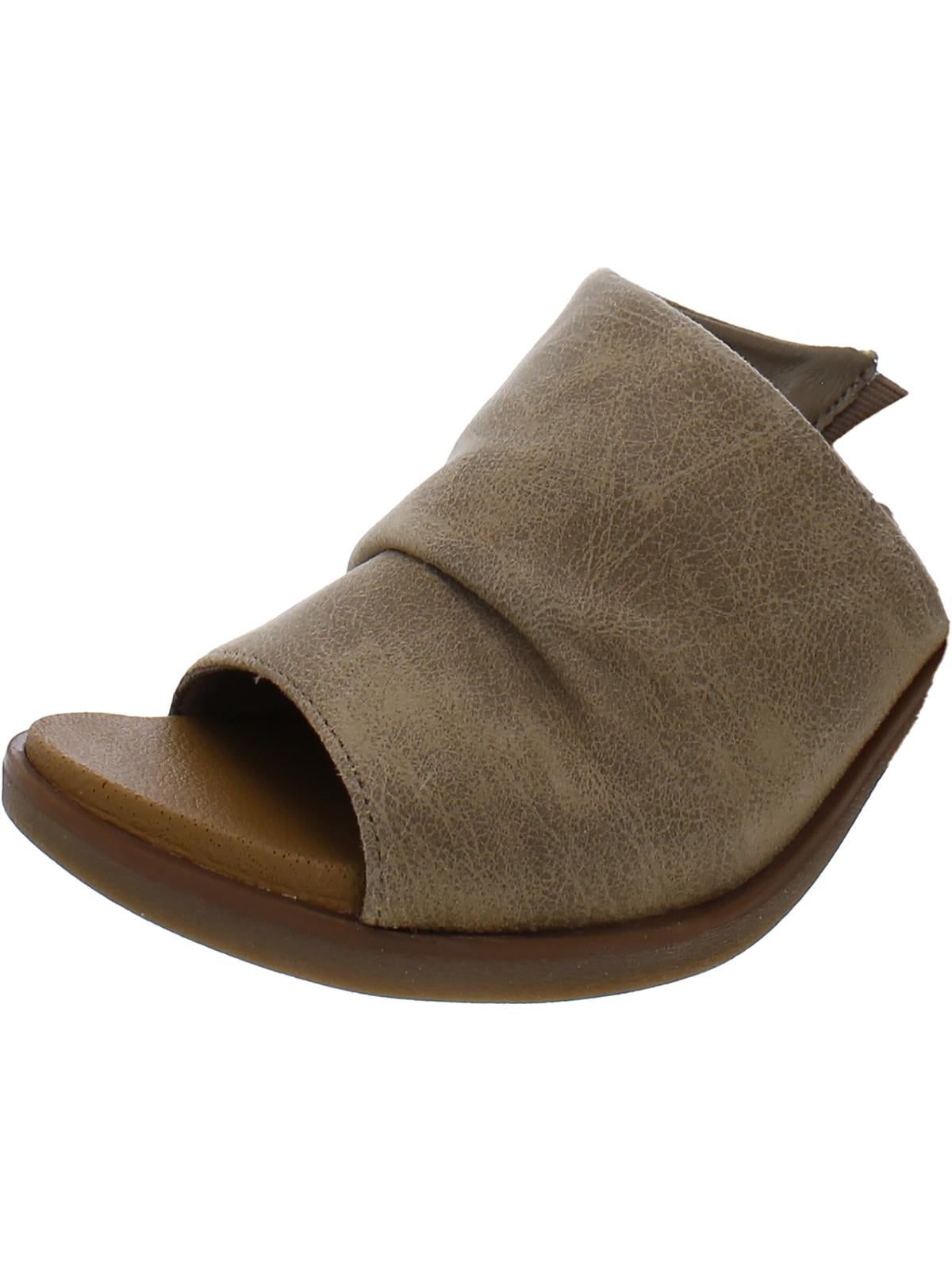 Very G Womens Savannah Faux Suede Peep-Toe Slide Sandals - Walmart.com