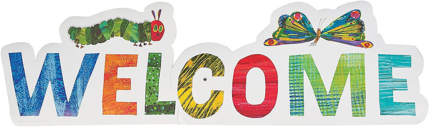 Very Hungry Caterpillar Welcome Sign, Educational And Learning ...