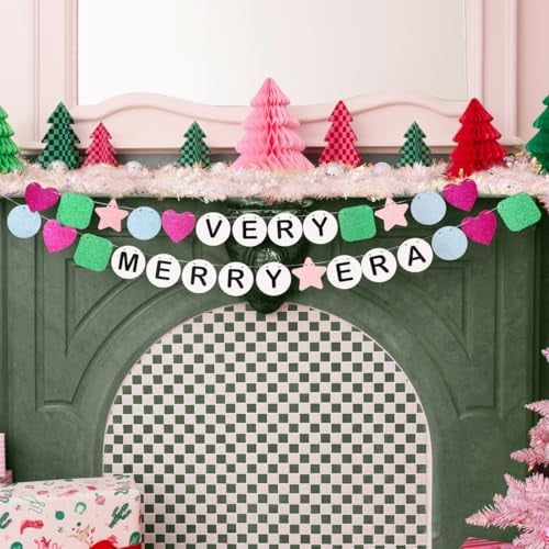Very Merry Era Banner, 6 Ft | Christmas Party Decoration, Friendship ...