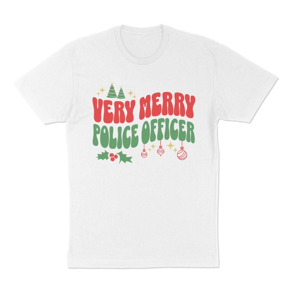 Very Merry Police Officer Shirt Unisex Large White - Walmart.com