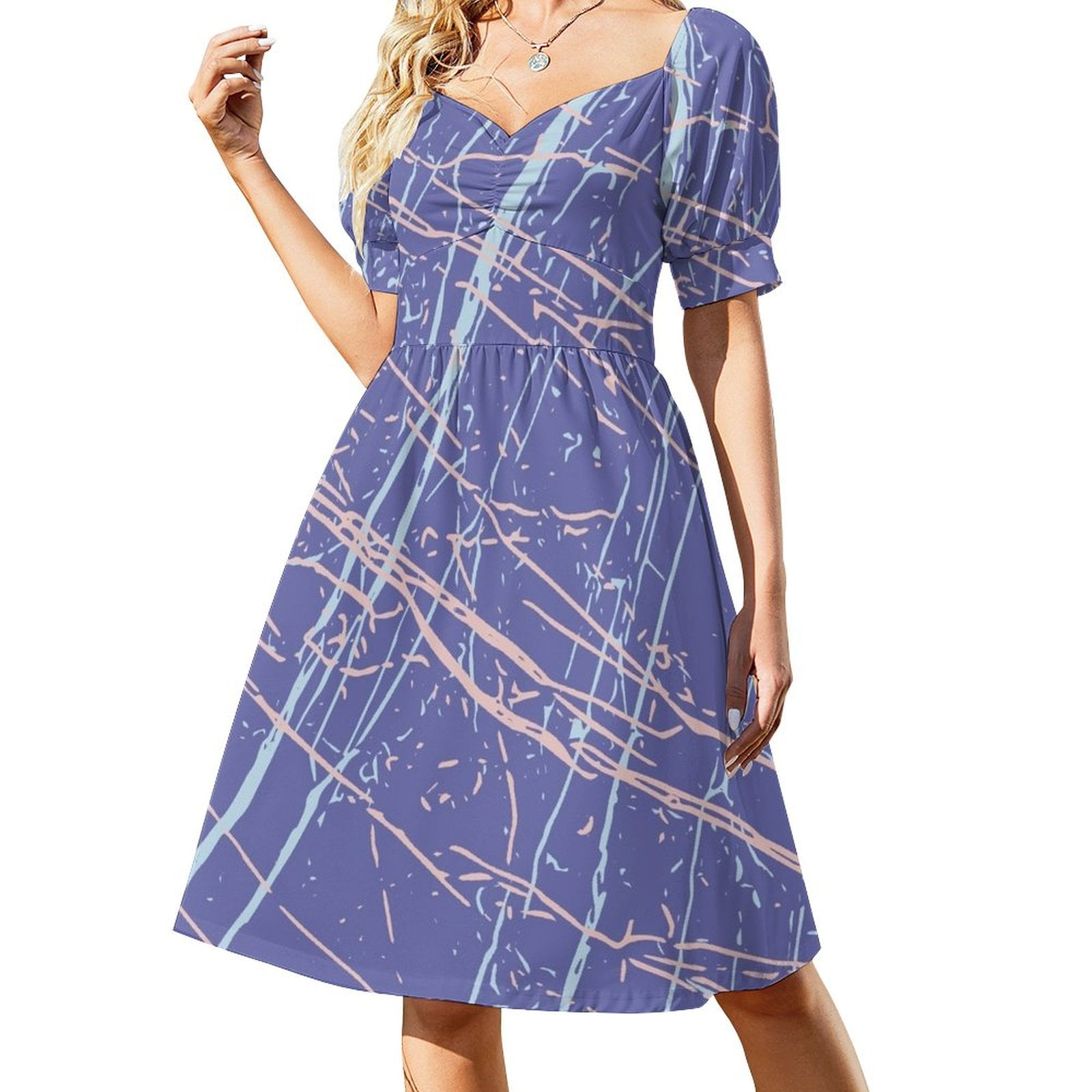 Very Peri Spun Sugar & Gossamer Pink Sleeveless Dress cocktail dresses ...