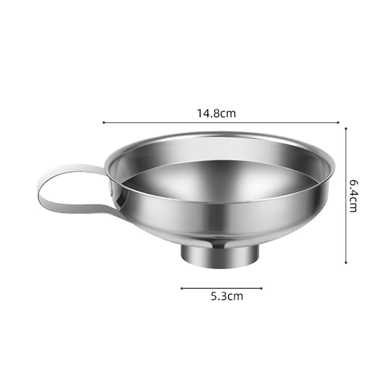 Very Popular 2 Size Stainless Steel Wide Mouth Canning Funnel Salad ...