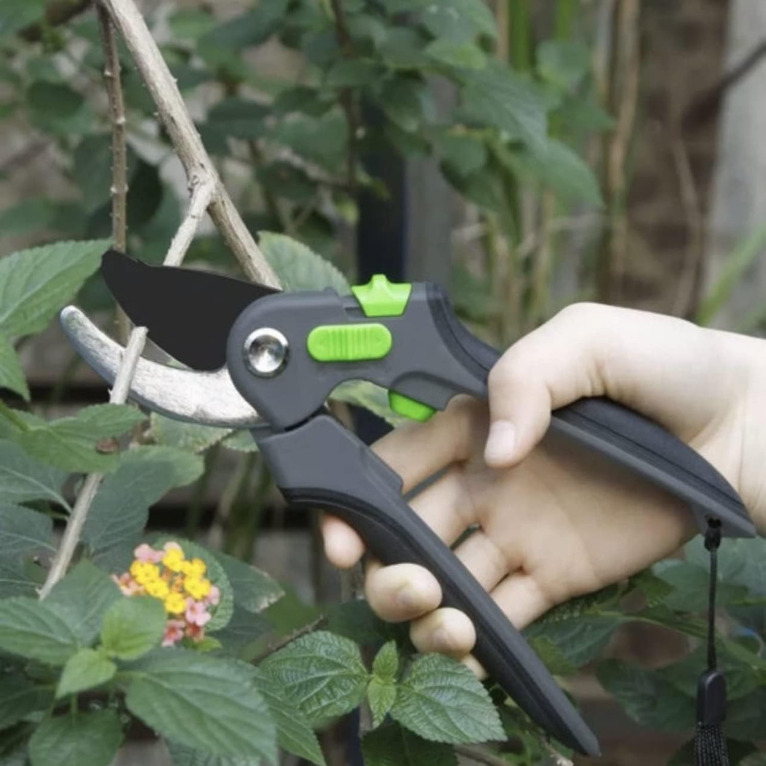 Very Sharp Black and Silver Stainless Steel Gardening Shears with ...