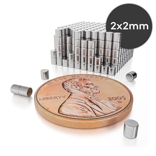 Very Small Round Disc Magnets 2mm - Magnetic Decor Stick Fastener ...