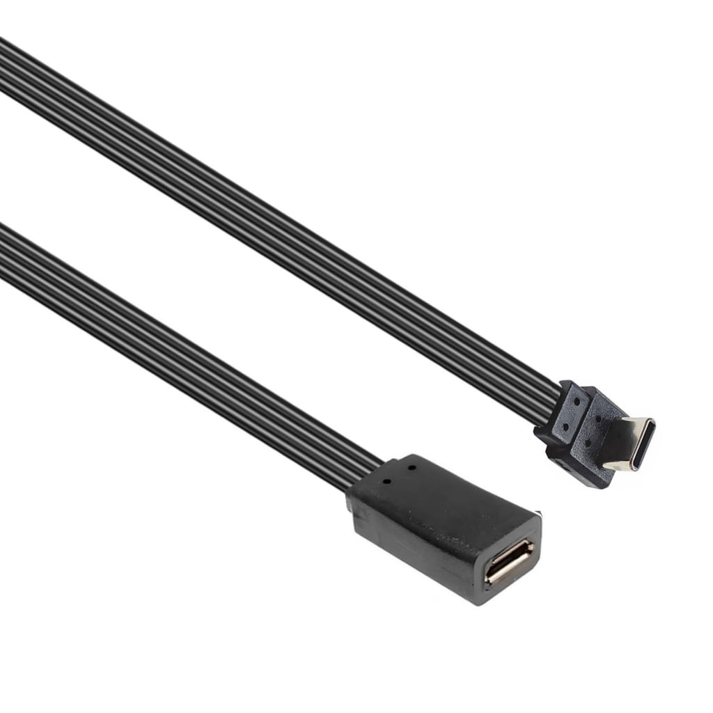 Very Thin Small USB To Type C Converter Cord Angled Connector for ...