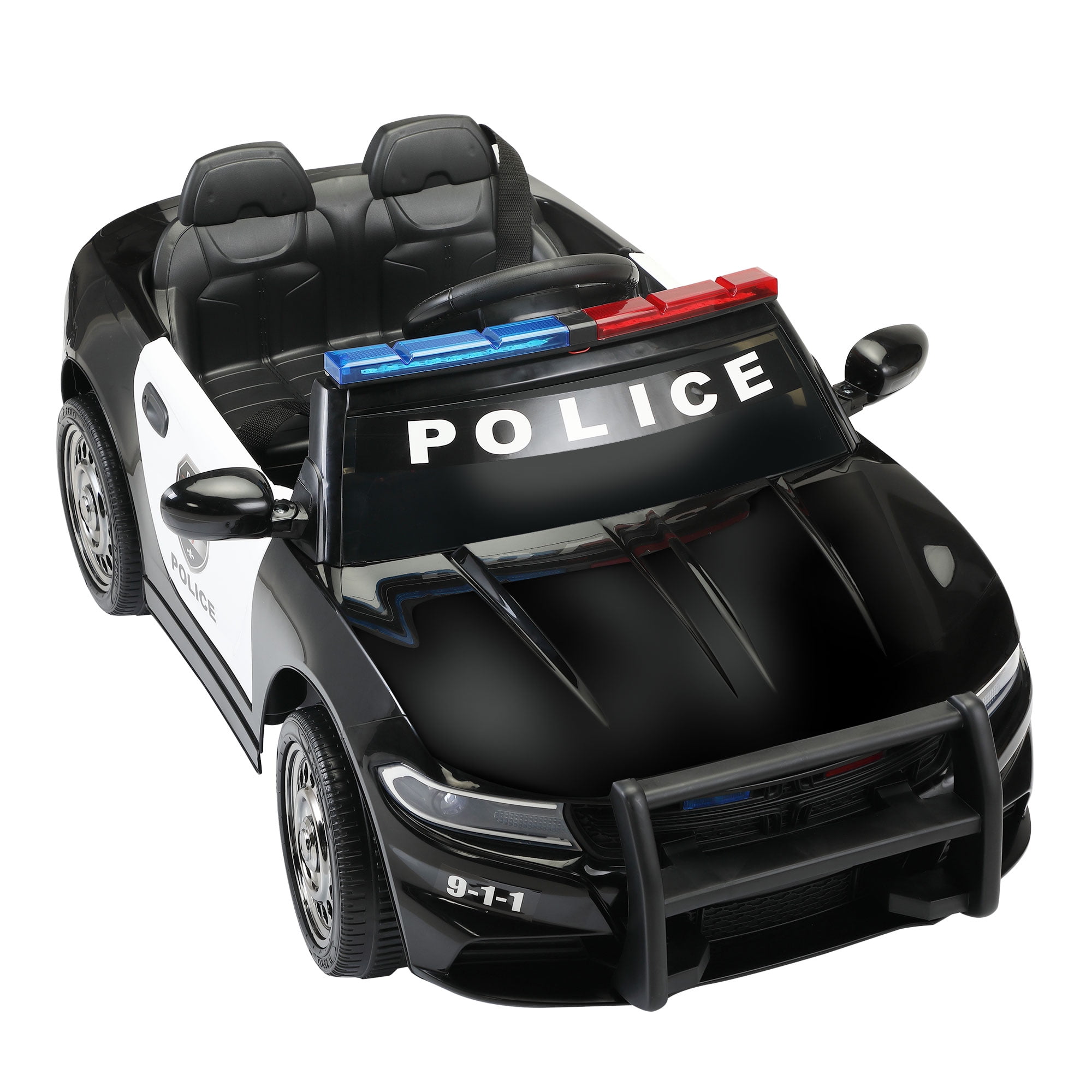 Veryke 12V Electric Kids Ride On Police Car with Parent Remote, for Age ...
