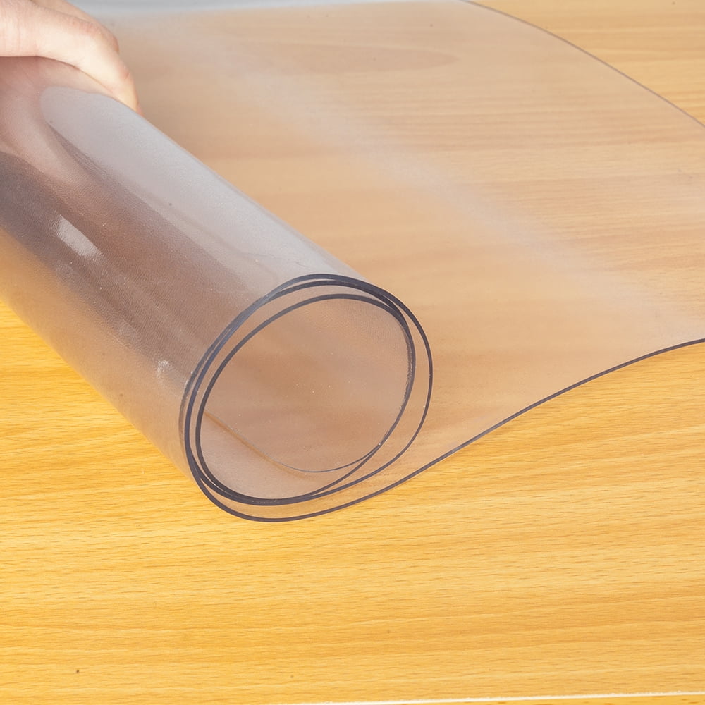 Veryke 47"L35"W0.06"H PVC Office Chair Mat Transparent Office Chair ...