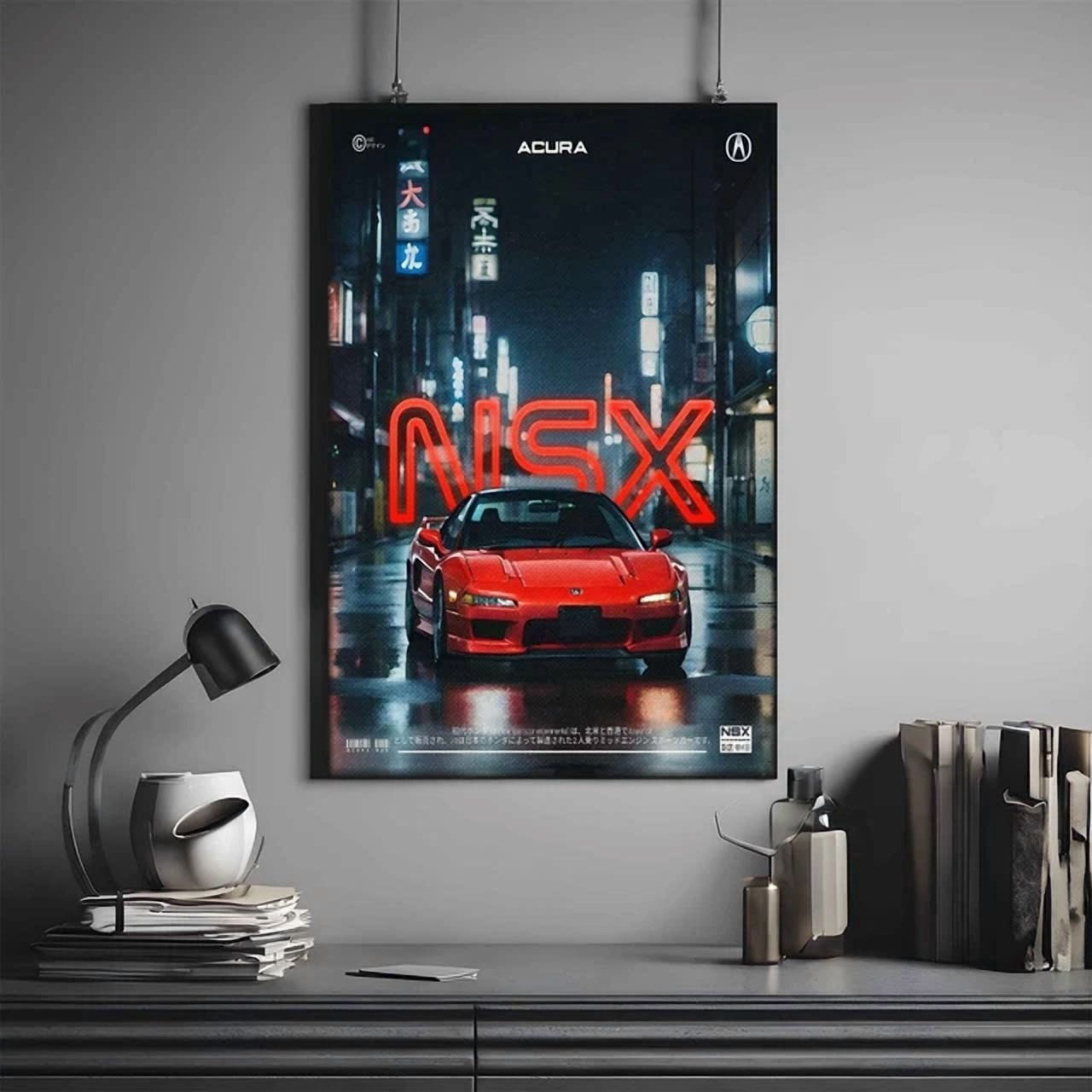 Vesco Acura Nsx Jdm Poster – Classic Supercar Wall Decor For Tuners ...