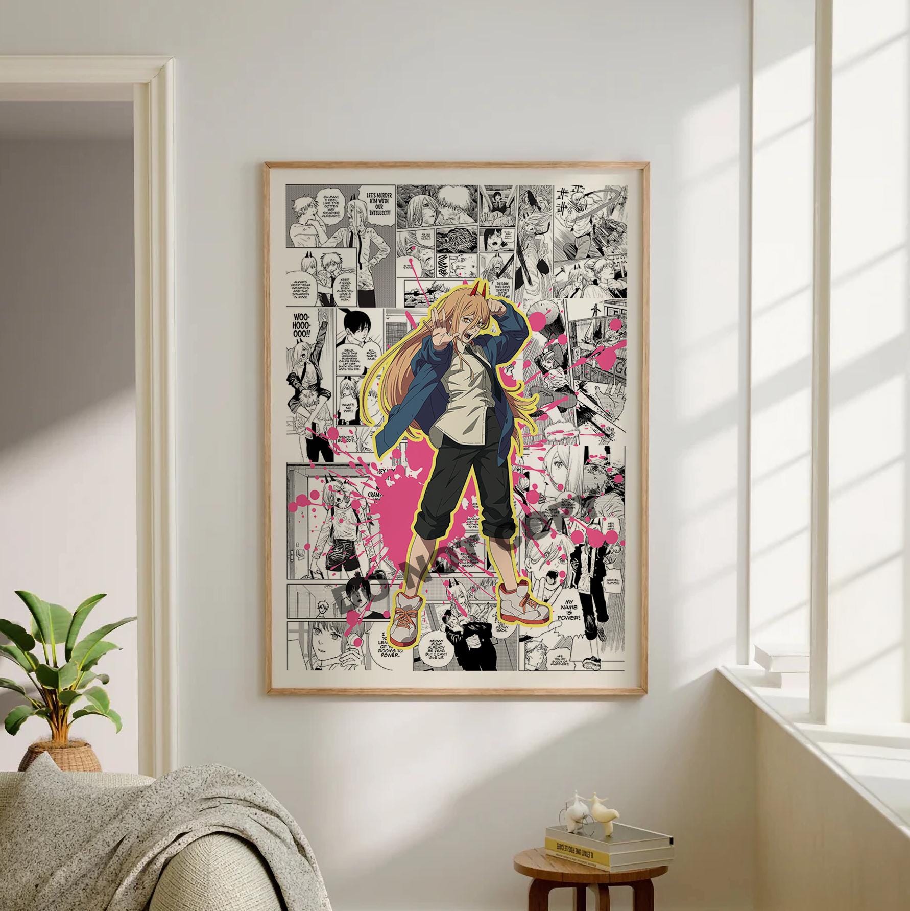 Vesco Anime Manga Poster - Chainsaw Man Power-Anime Wall Decor - High ...