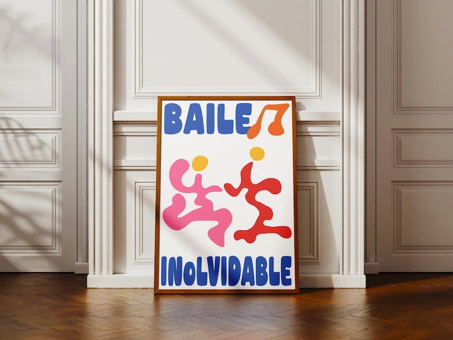 Vesco Baile Inolvidable Colorful Poster, Maximalism Flat Design Style ...