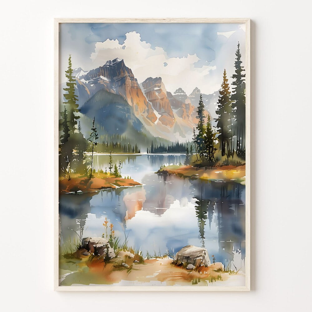 Vesco Banff Art: Canada Travel Poster Art Print, 8x12 UNFFRAMED ...