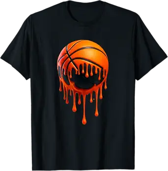 Vesco Basketball Ice Cream Drip Sport Bball T-Shirt - Walmart.com