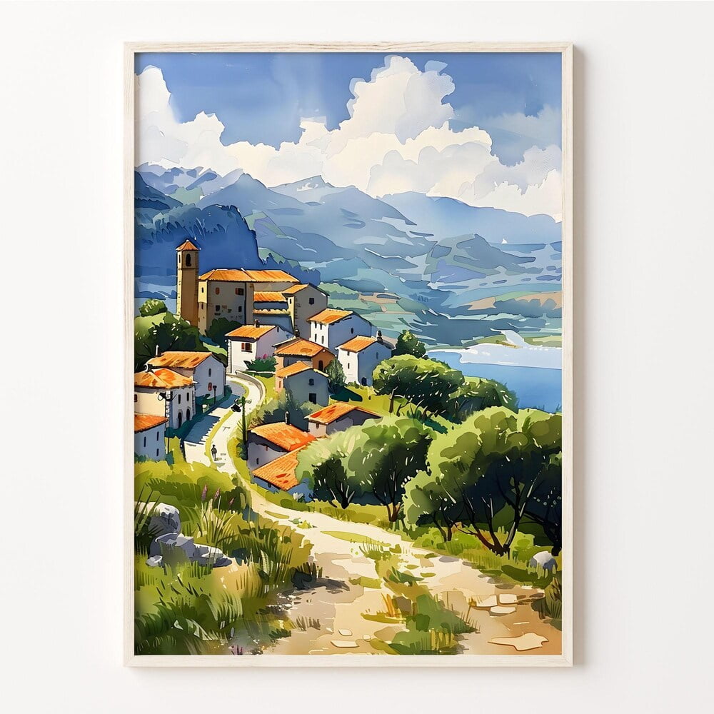 Vesco Basque Country Print: Spain Travel Poster, Home Decor Art Print ...