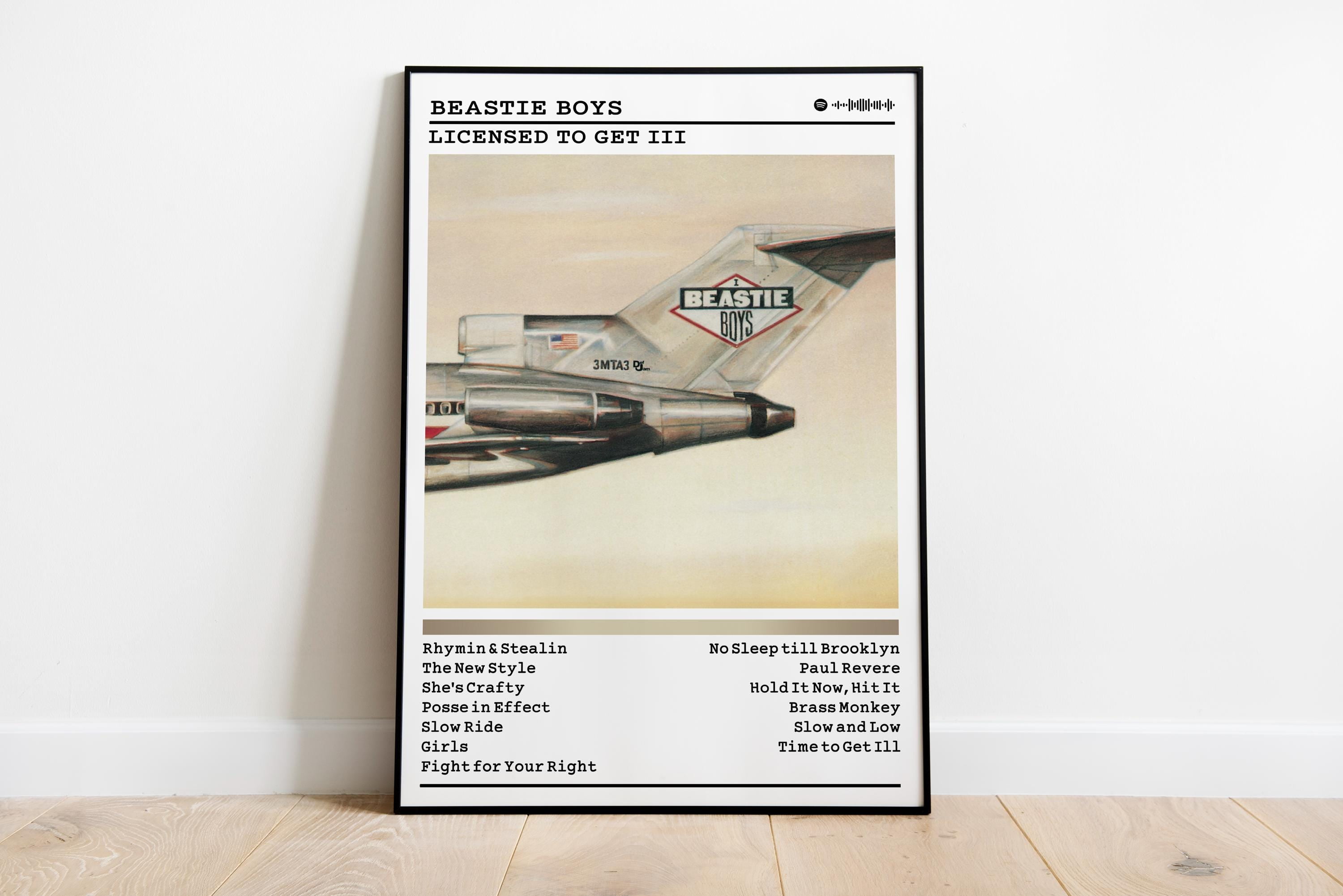 Vesco Beastie Boys - Licensed To Get Ill Album Poster: Finish Wall Art ...