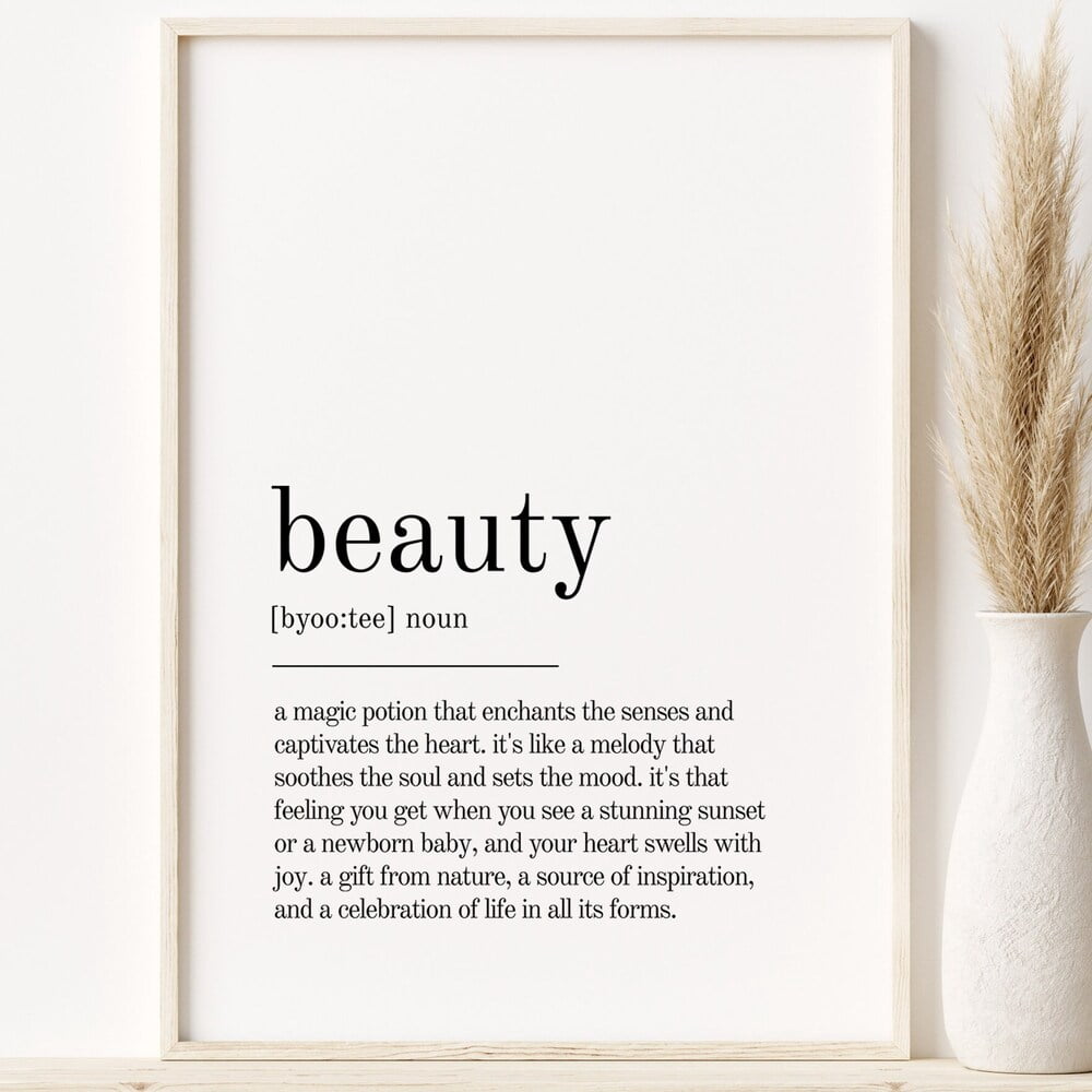 Vesco Beauty Definition Print, Presents Present, Wall Art Prints ...