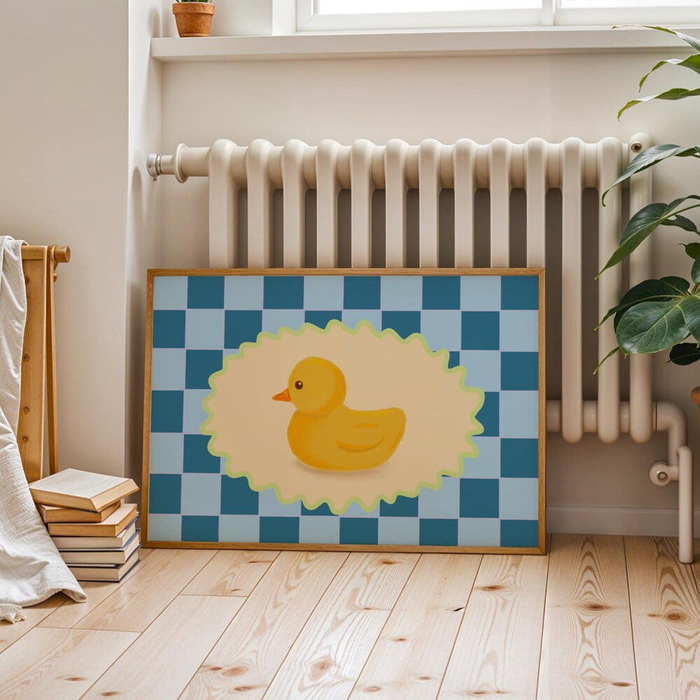 Vesco Blue Duck Nursery Vintage Style Poster, 16x24 UNFFRAMED - Walmart.com
